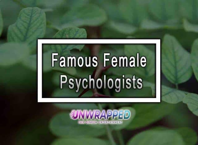 Famous Female Psychologists